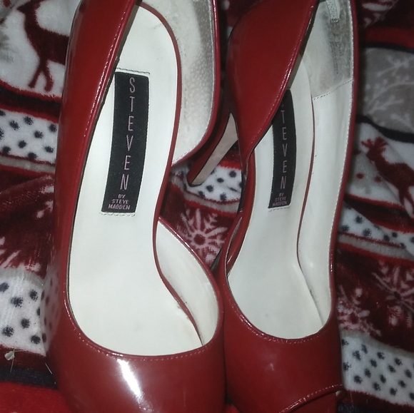 Steven By Steve Madden | Shoes | Ruby Red Heels Size 6 | Poshmark
